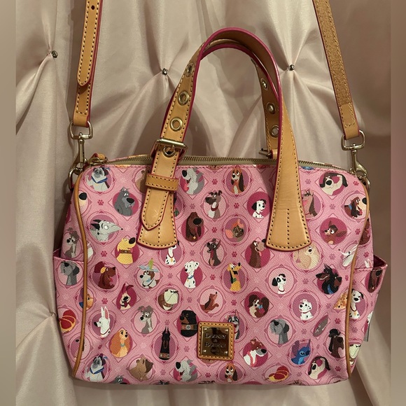 Dooney & Bourke | Bags | Nwt Disney Dooney Bourke Dogs Pink Satchel ...